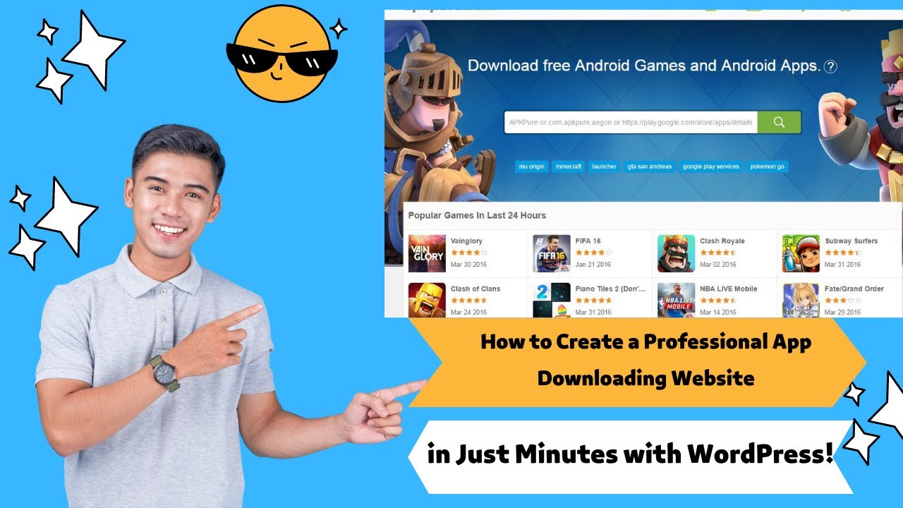 How to Create a Professional App Downloading Website in Just Minutes ...