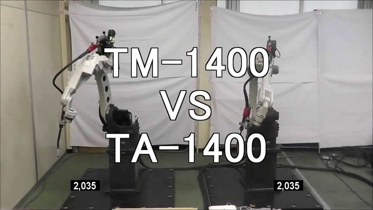 Сварочный робот Panasonic TM-1400 vs Сварочный робот Panasonic TA-1400 ...