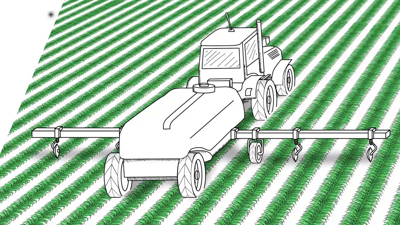 Mid-row banding nitrogen fertiliser - YouTube