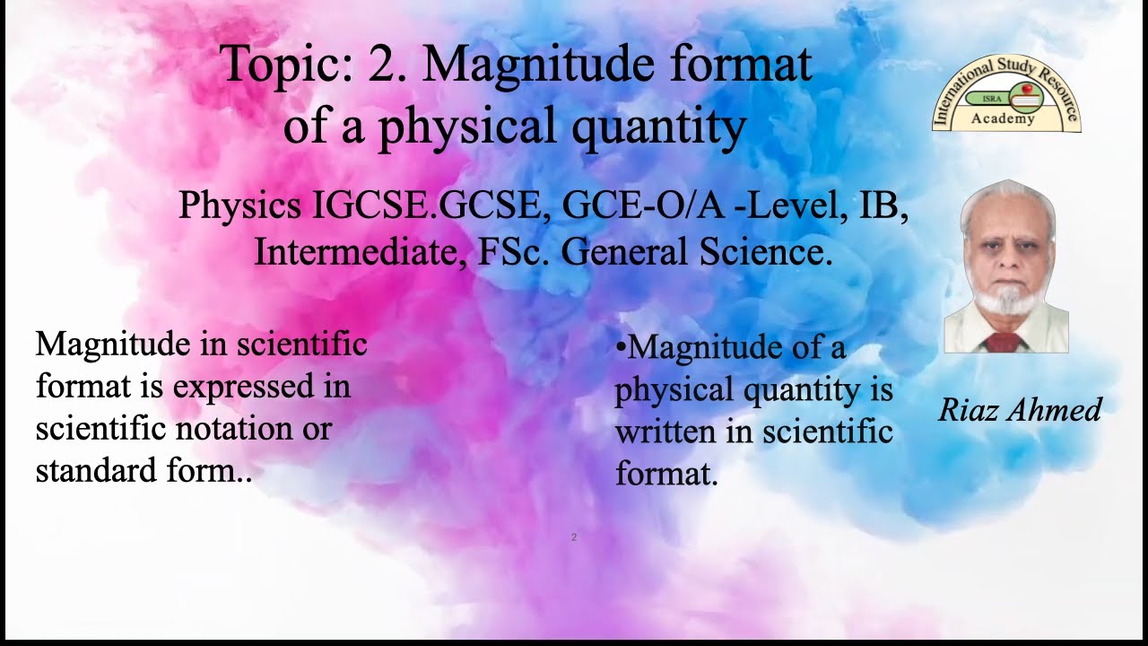 Writing magnitude in standard form or scientific notation. Magnitude ...
