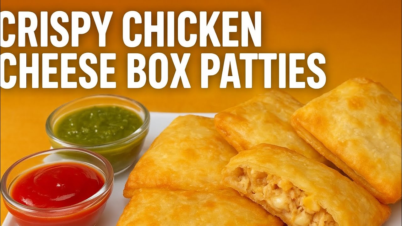 Crispy Chicken Cheese Box Patties | Easy & Quick Snack Recipe | Ghar Ka ...