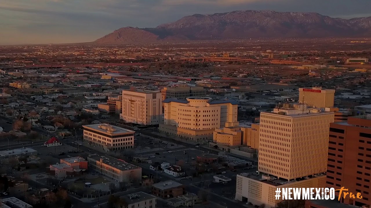 NM True OVERviews-ABQ Skyline Sunset - YouTube