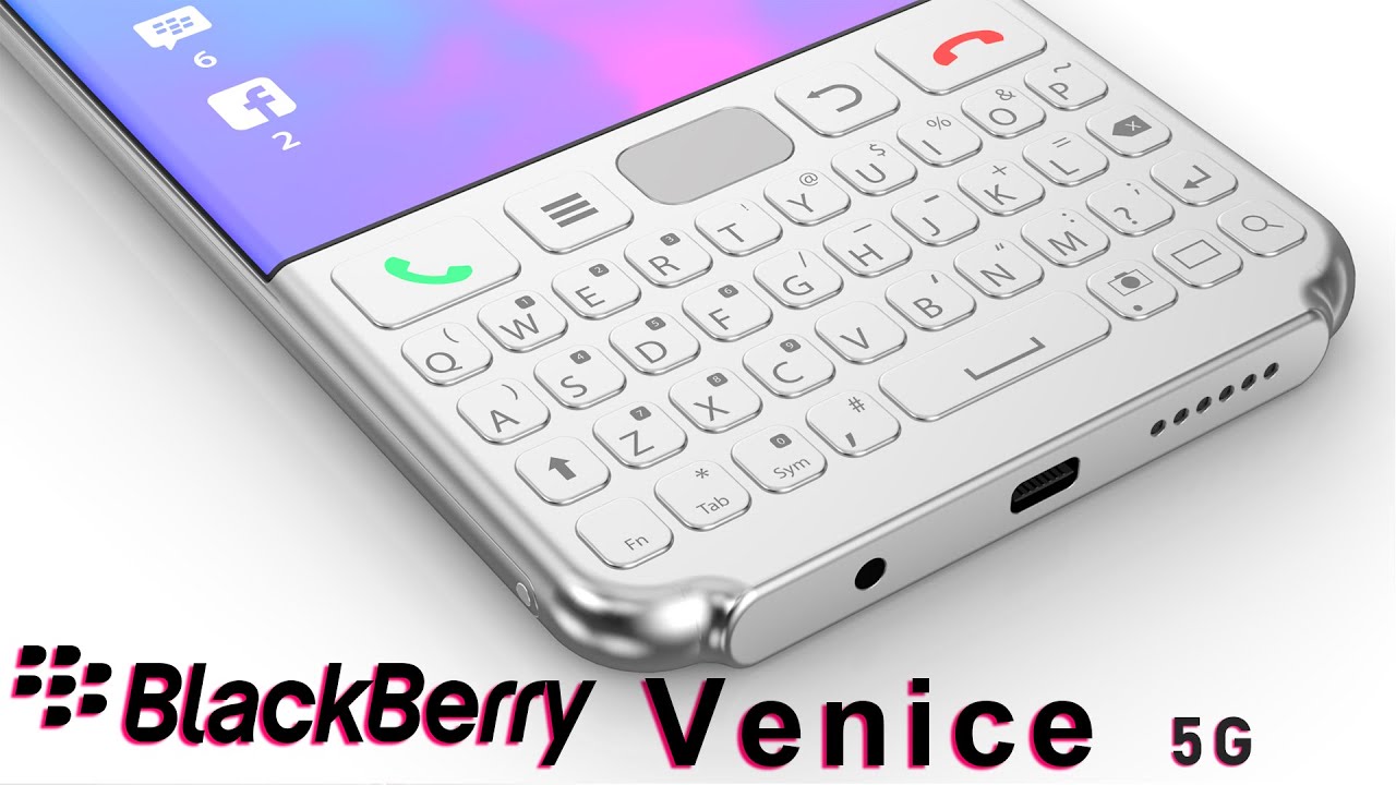 BlackBerry Venice 5G QWERTY keyboard! Concept Design Trailer - YouTube