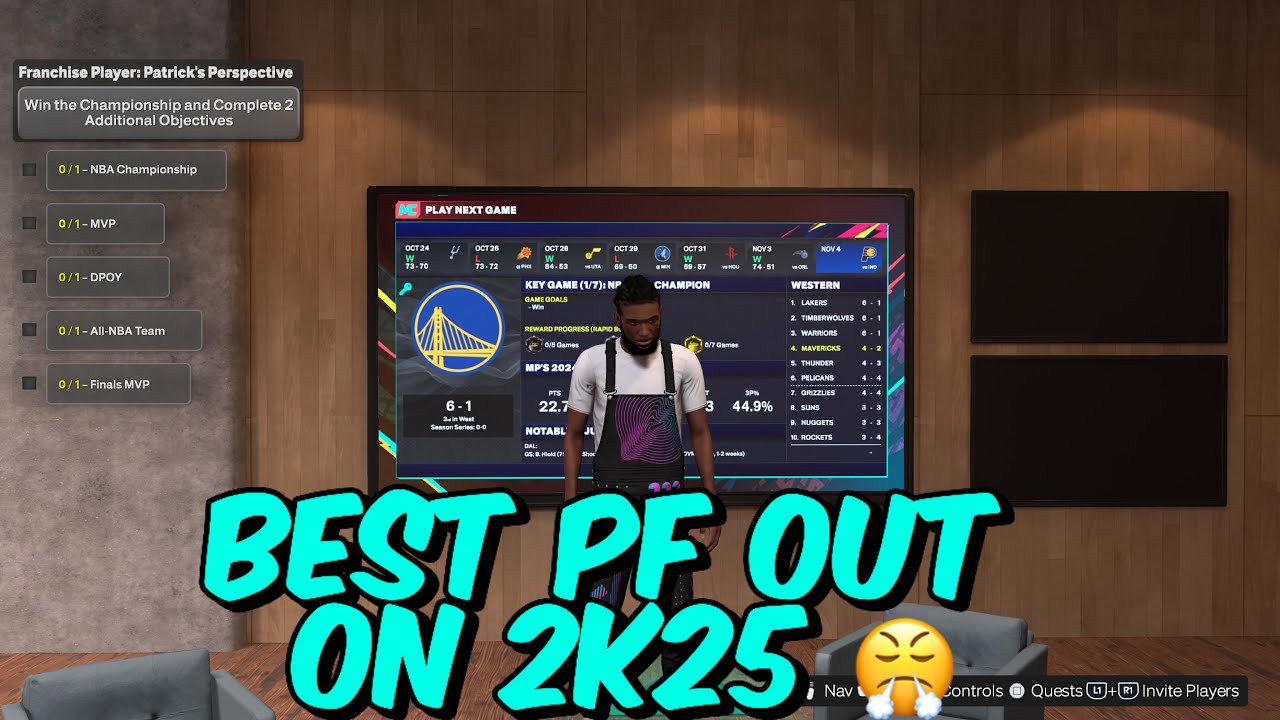 NBA 2K25 (Best PF Build Out) Its friday Turn Me Up Chat - YouTube