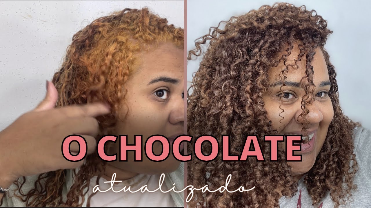 COR CHOCOLATE NOS CACHOS: DESCOLORINDO A RAIZ E PINTANDO - GARNIER 67 ...
