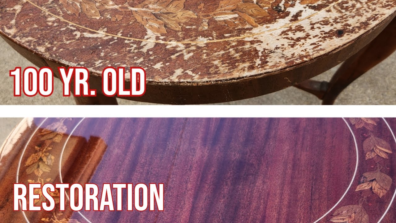 Wolverine Parlor Table Restoration - YouTube