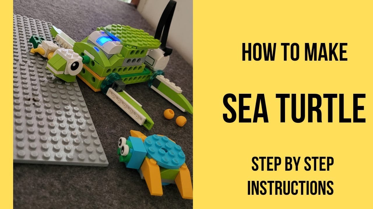 Lego Sea Turtle Step by Step Instructions - YouTube