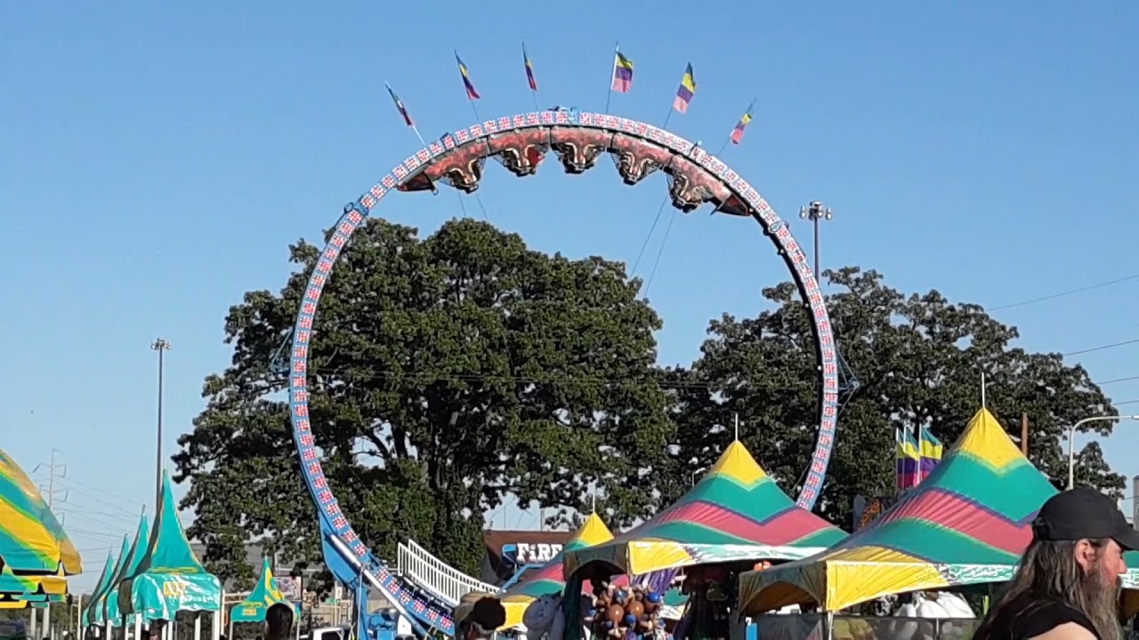carnival rides Waterloo Iowa National Dairy Cattle Congress - YouTube
