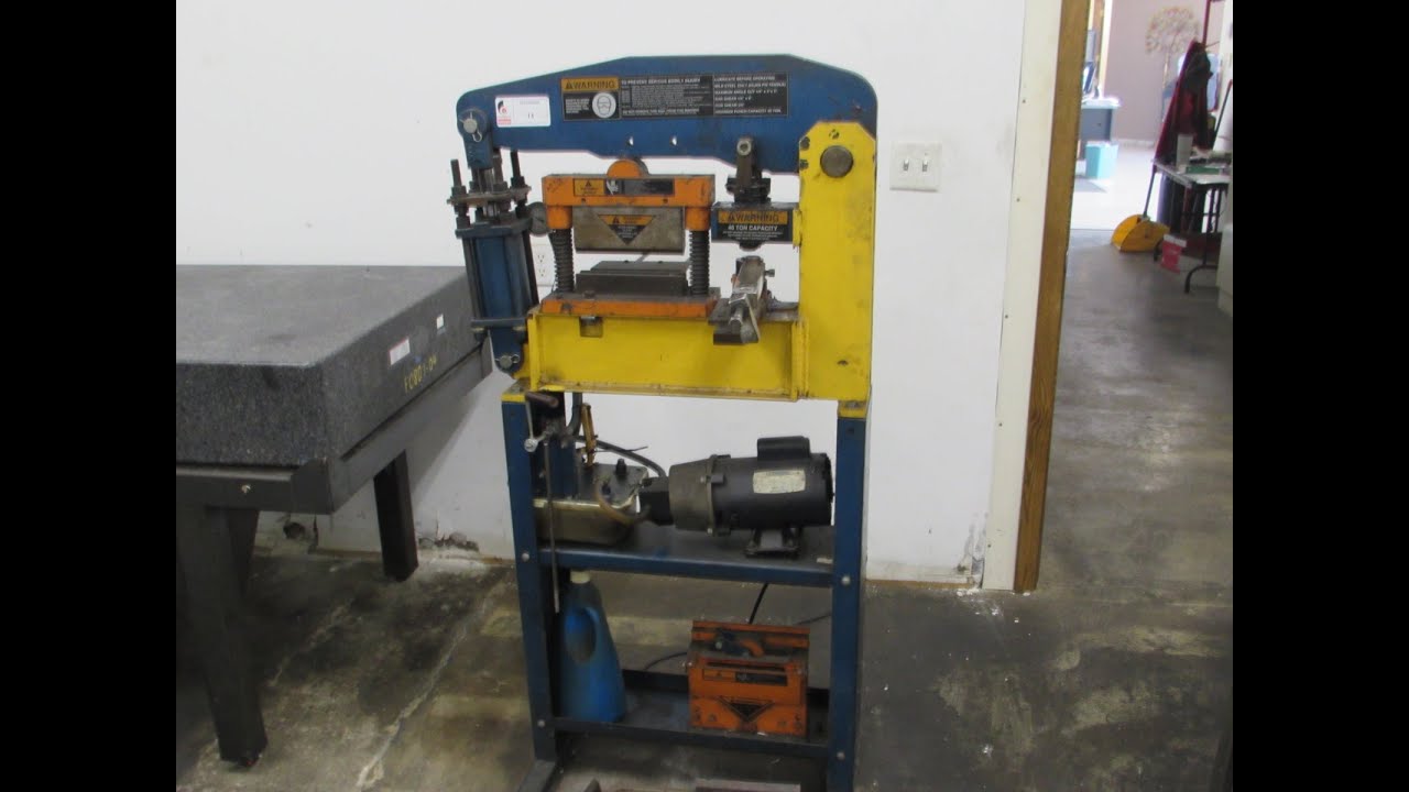 Scotchman 40 Ton Hydraulic Ironworker with Punch Station, Brake, Angle ...