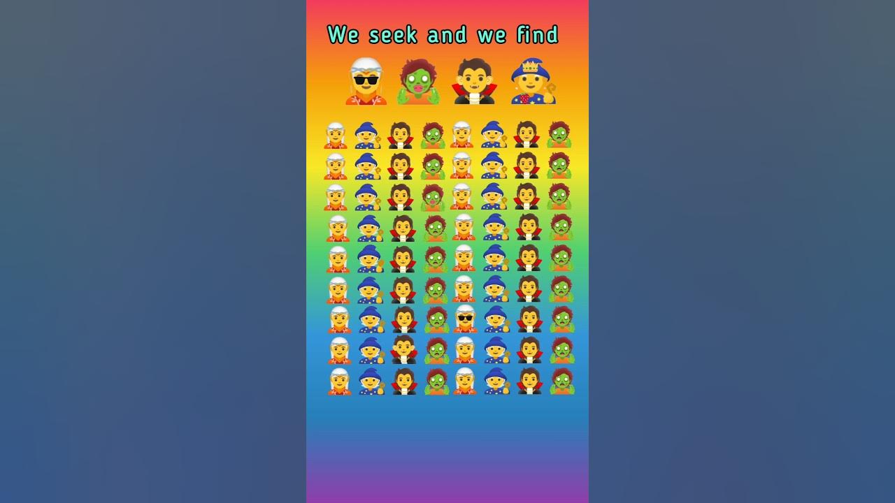 We seek and we find #emoji#puzzle - YouTube