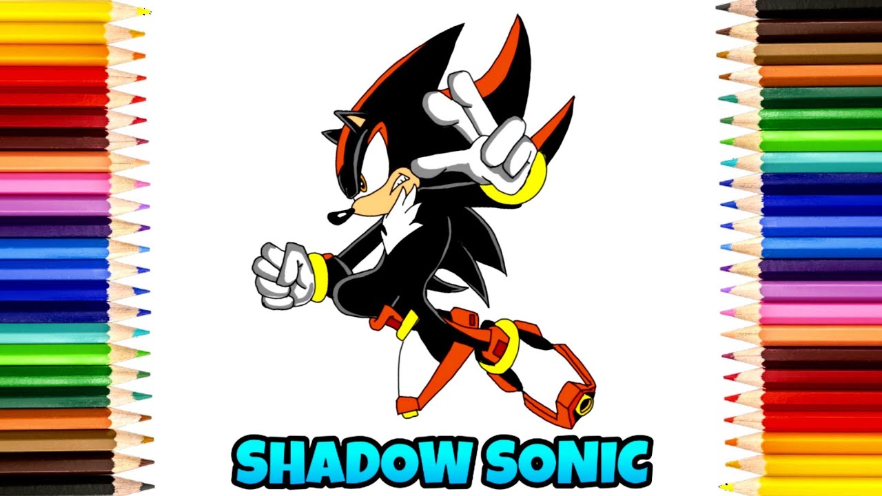 How to draw Sonic 2 | easy | Shadow sonic - YouTube