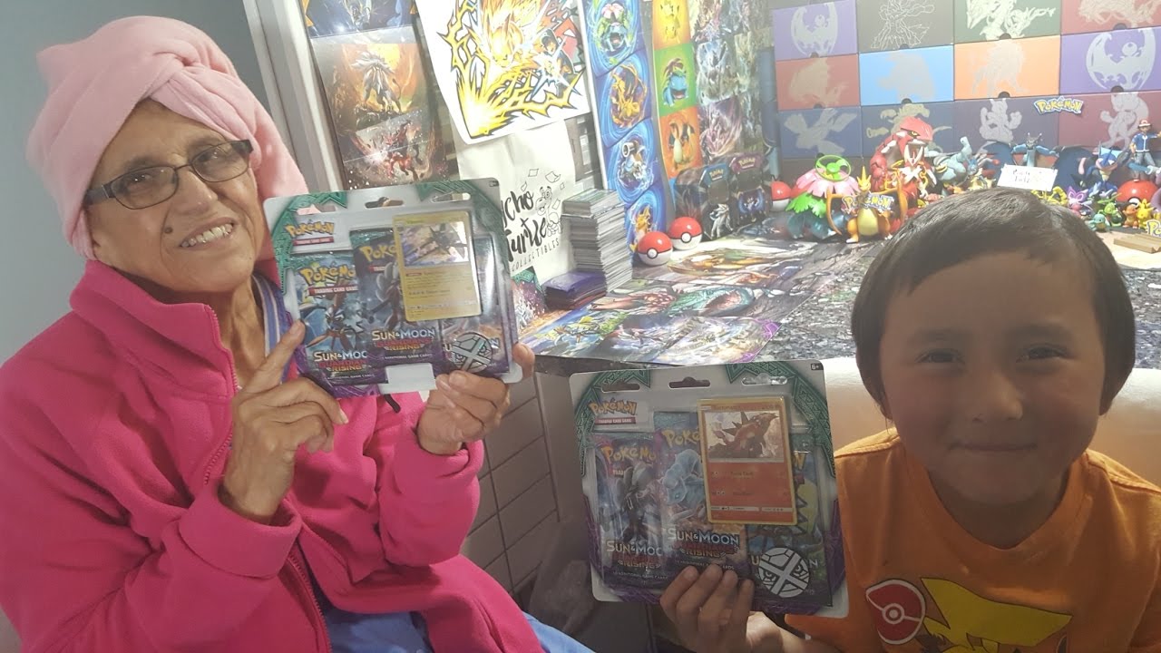 My Mom Opens FIRST EVER BOOSTER PACK!! Q and A with GRANDMACORLLECTOR ...