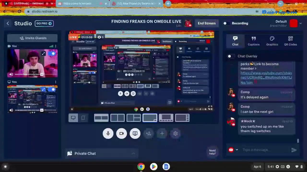 Finding Freaks On Omegle Live Youtube