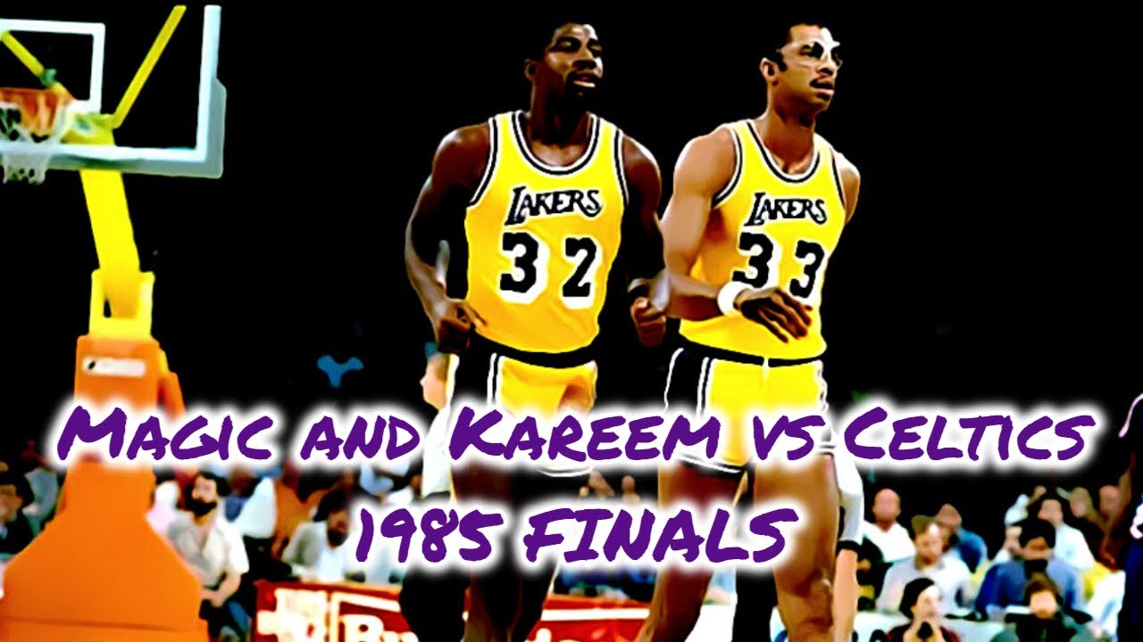 Magic Johnson & Kareem Abdul-Jabbar vs Boston Celtics: 1985 FINALS ...
