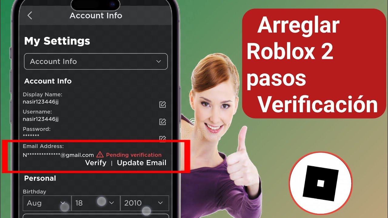 Cómo arreglar el código de verificación en dos pasos de Roblox que no se envía - YouTube