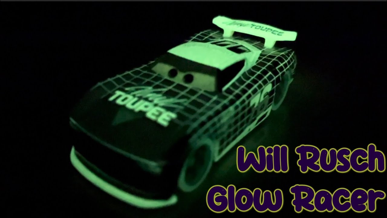 Disney Cars Diecast Glow Racer Will Rusch Review! - YouTube