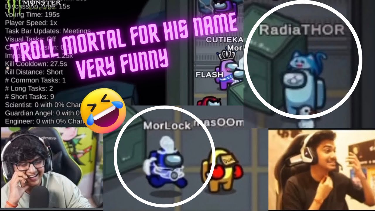 Everyone Troll MORTAL for his Name funny video 😂 - YouTube