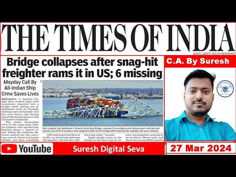 27 March 2024 | The Times of India | ePaper | Newspaper | Headlines ...