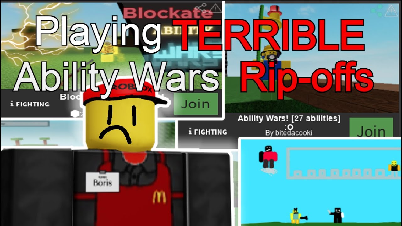 Playing TERRIBLE ability wars RIP-OFFS - YouTube