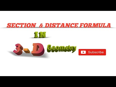 Section & Distance Formula - YouTube