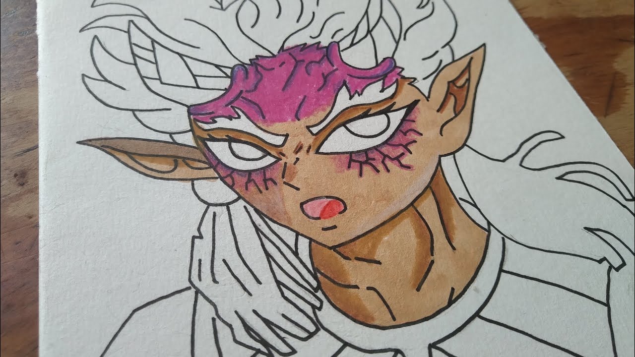 DRAWING HANTENGU DEMON SLAYER PART 02 - YouTube