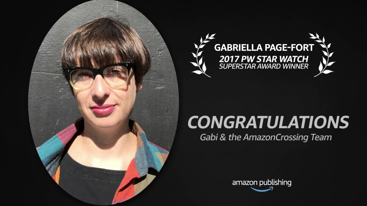 Congrats to AmazonCrossing Editorial Director, Gabi! - YouTube