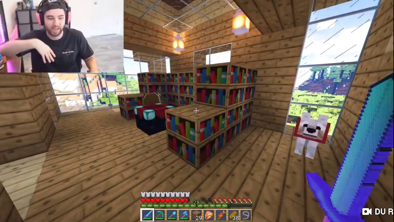 Faze Jev listens to disc 13 on Minecraft 😆 - YouTube