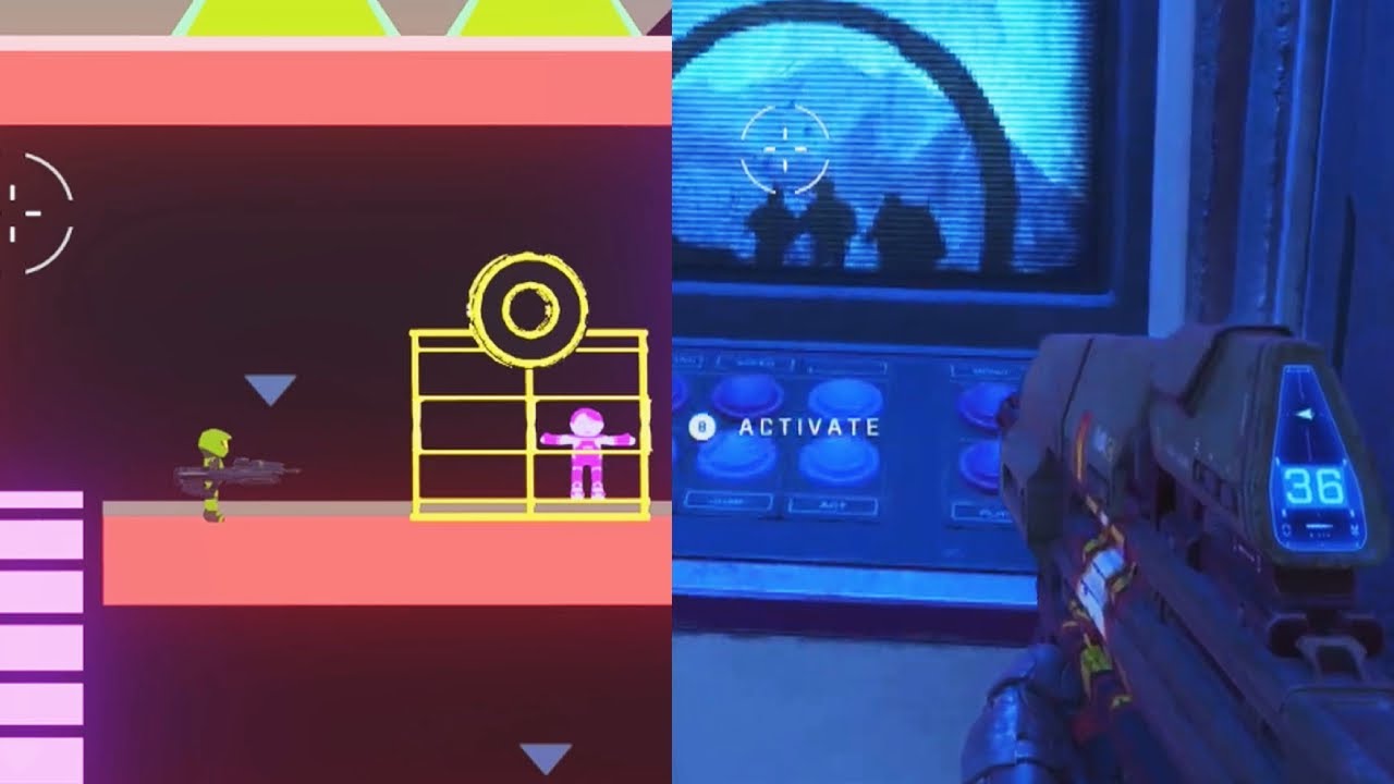 2D game created in Halo Infinite! - YouTube