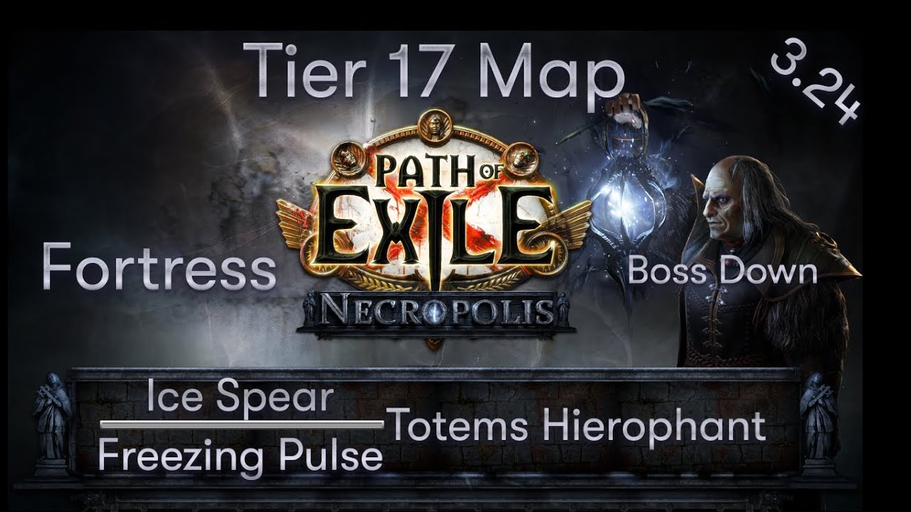 [PATH OF EXILE |3.24] Ice Spear / Freezing Pulse Totems– Fortress Tier 17 Map - Plus Boss - YouTube