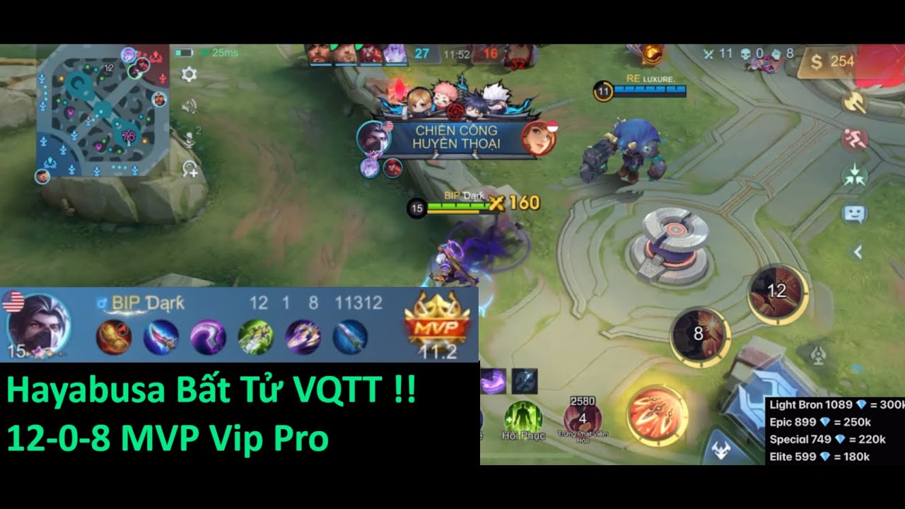 MLBB | Hayabusa Siêu Vip MVP Rank VQTT - YouTube