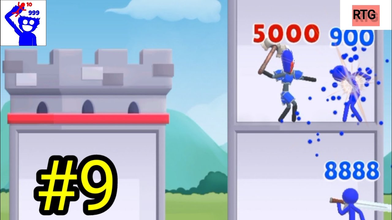 Stick Fight Hero War Tower Gameplay Part 9 #gaming - YouTube