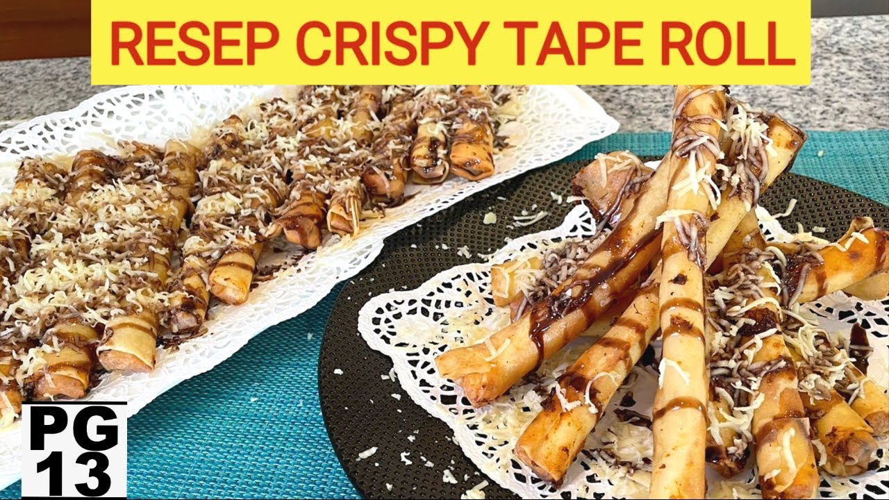 RESEP CRISPY TAPE ROLL , cemilan ala cafe-cafe, temennya kopi dan teh ...
