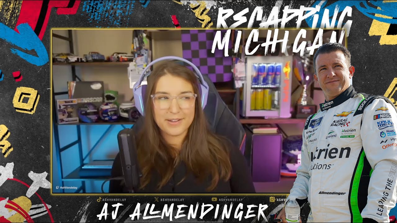 AJ Allmendinger joins Live with Ash Vandelay | Michigan Recap - YouTube