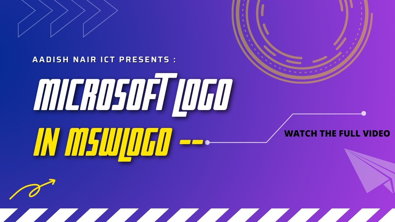 MICROSOFT Logo in MSWLOGO - YouTube