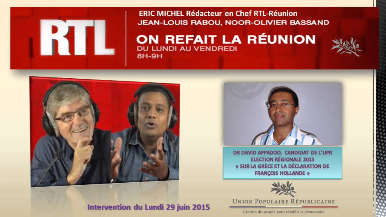 David Appadoo - Candidat UPR aux Régionales 2015 sur la Grèce et F ...