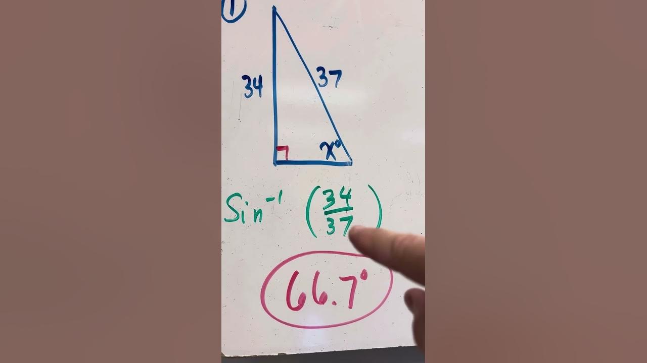 Finding an Angle Using Trig - YouTube