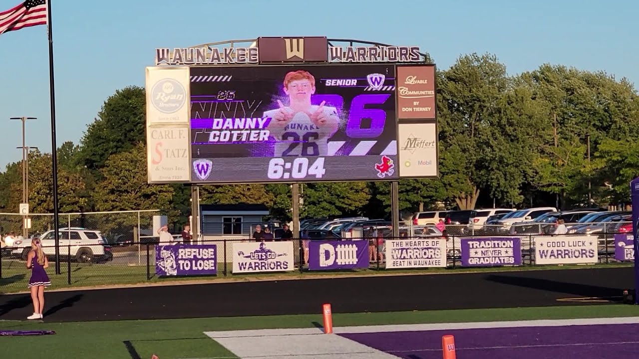 Waunakee high school football intro designed by student-led Warrior ...