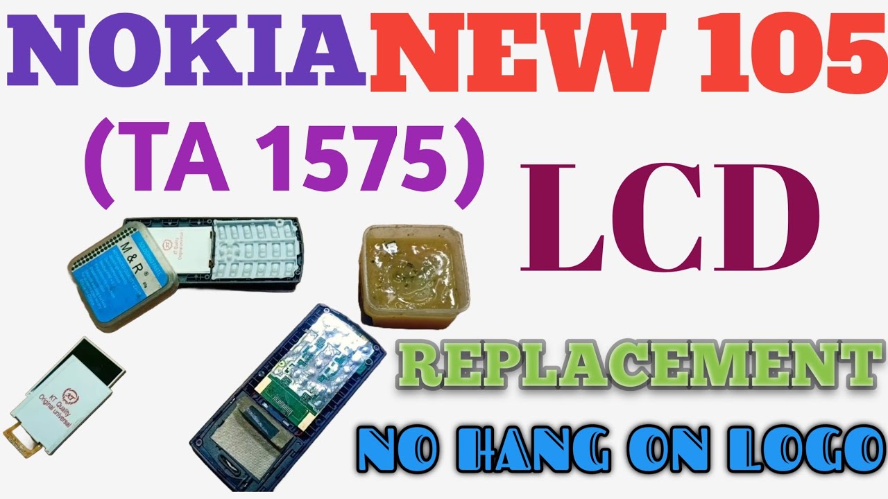 How To Replace Nokia Mobile LCD/Nokia New 105 (TA 1575) Display Change ...
