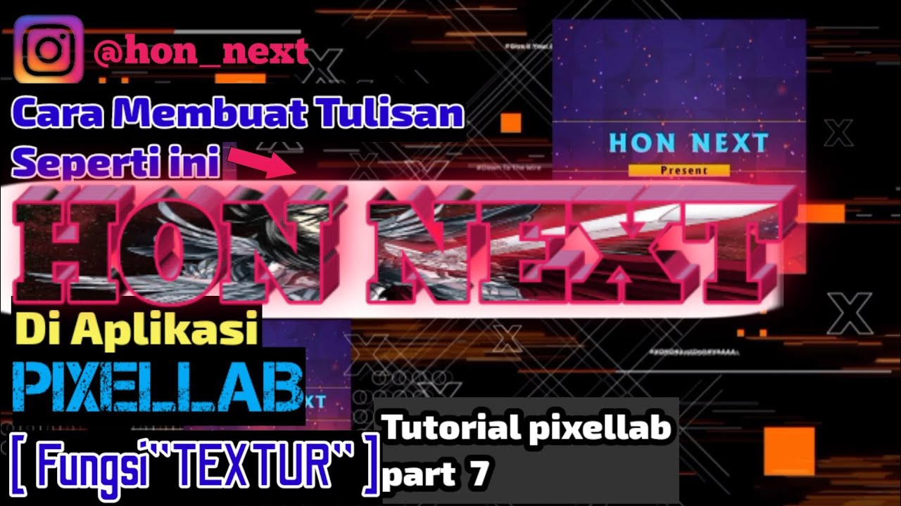 Cara Membuat Tulisan Tekstur Bergambar || Tutorial Pixellab Part 7 ...