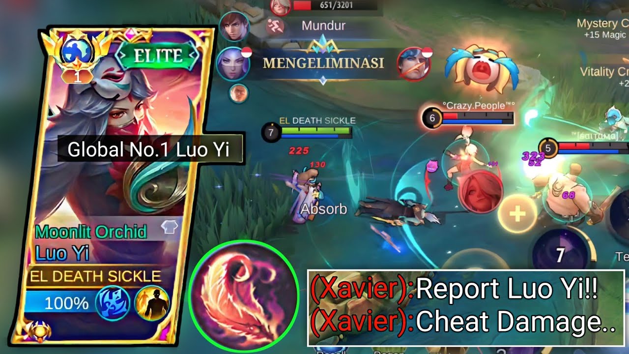 LUO YI NEW BUILD BLOOD WINGS 100% BROKEN!! 🔥(must try) TOP 1 LUO YI ONE ...