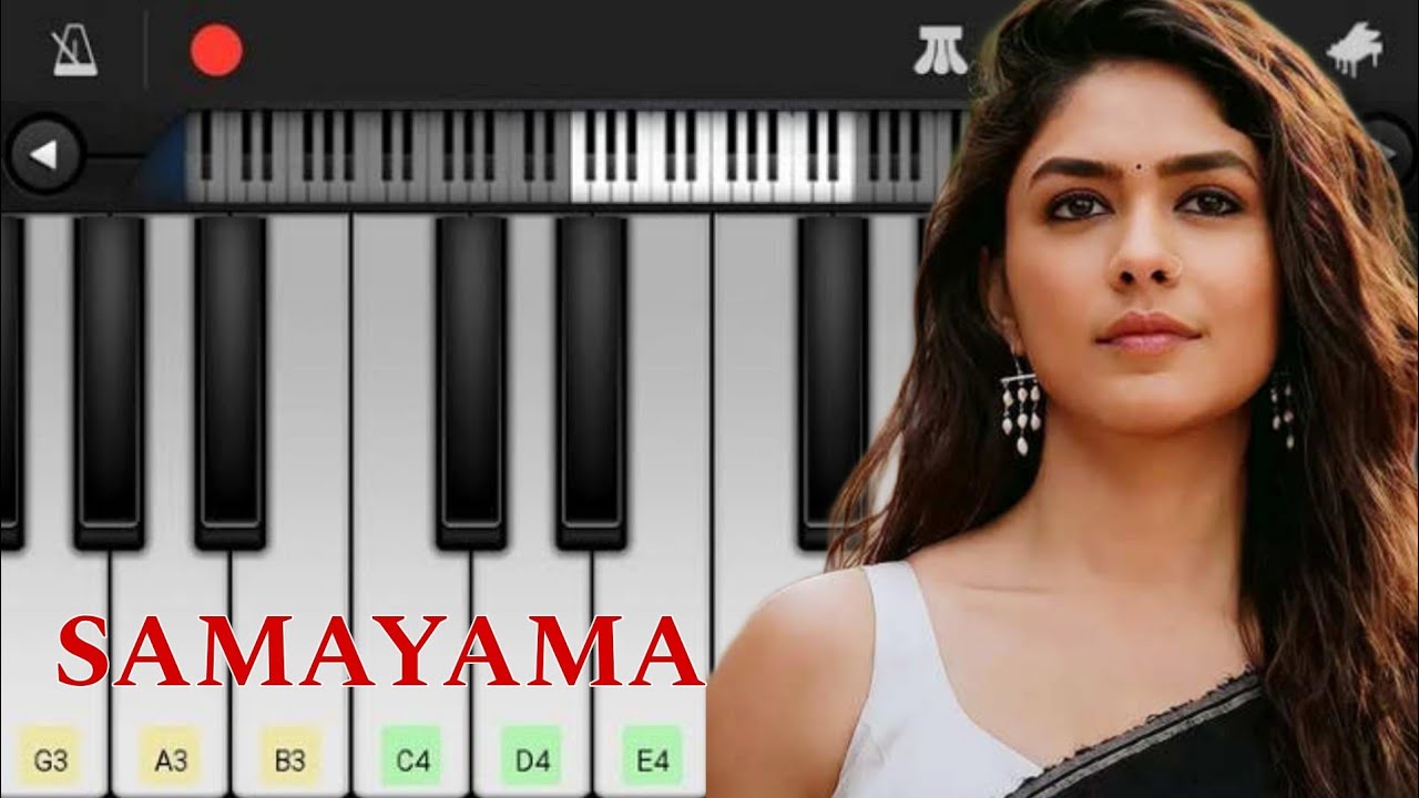 Samayama Song | Hi Nanna | Easy Piano Tutorial | Perfect Piano - YouTube