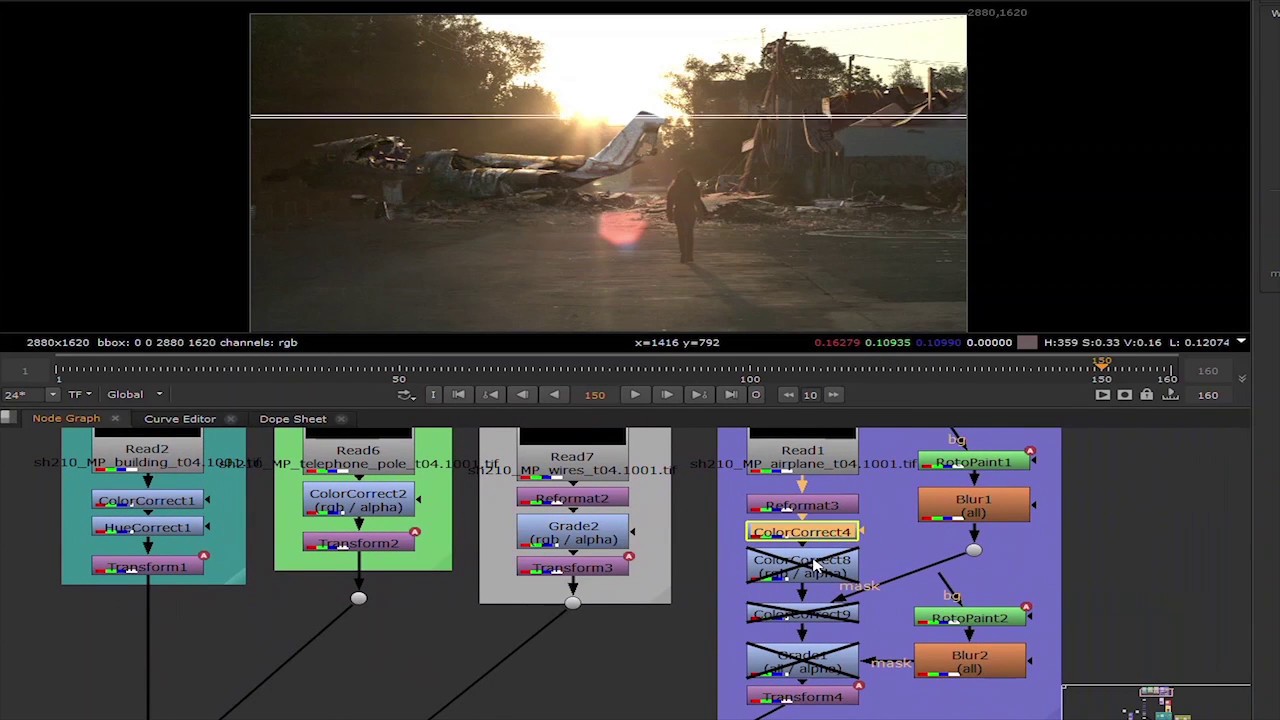 Matte Painting in Nuke - Breakdown 10/2018 By JePPeRs - YouTube
