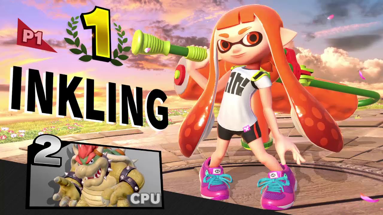 Super Smash Bros. Ultimate (Inkling Girl Vs. Bowser) - YouTube