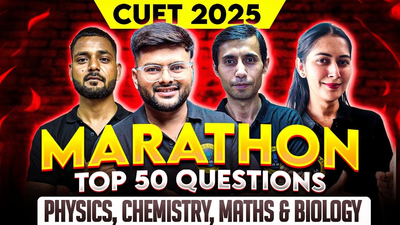 Top 50 Question For CUET 2025 I Important Questions For CUET i Marathon ...