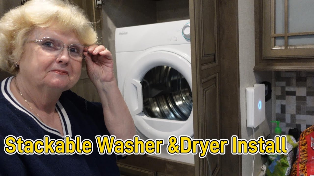 Ultimate RV Stackable Washer & Dryer Install #RVWashingmachine, #RVWeekenders. #RVConvienance ...