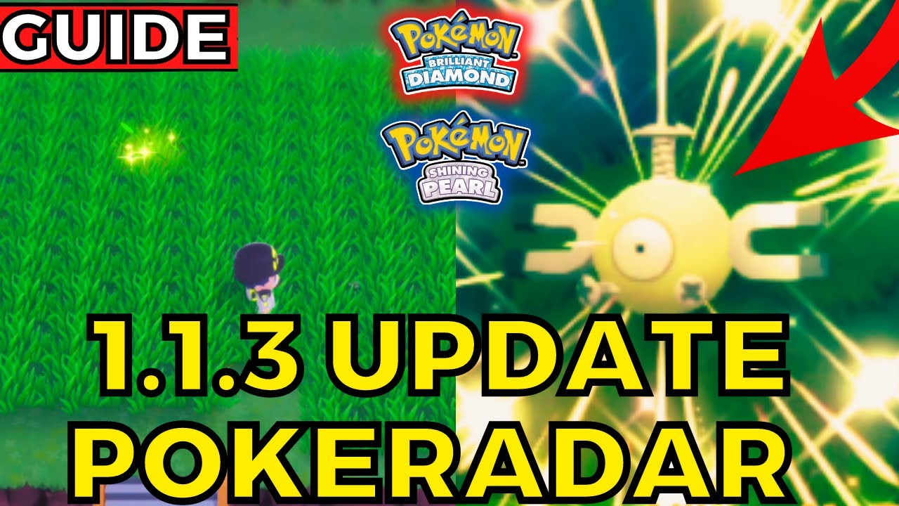 PokeRadar Update! 1.1.3 Pokemon Brilliant Diamond Shining Pearl - YouTube