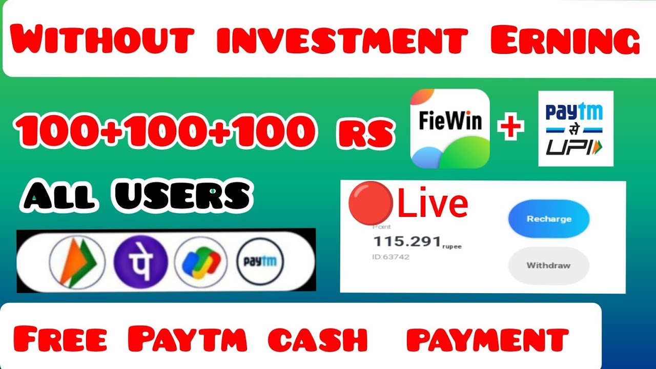 NEW EARNING APPS TODAY 2023 | NEW EARNING APP WITHOUT INVESTMENT 🤑FIWIN ...