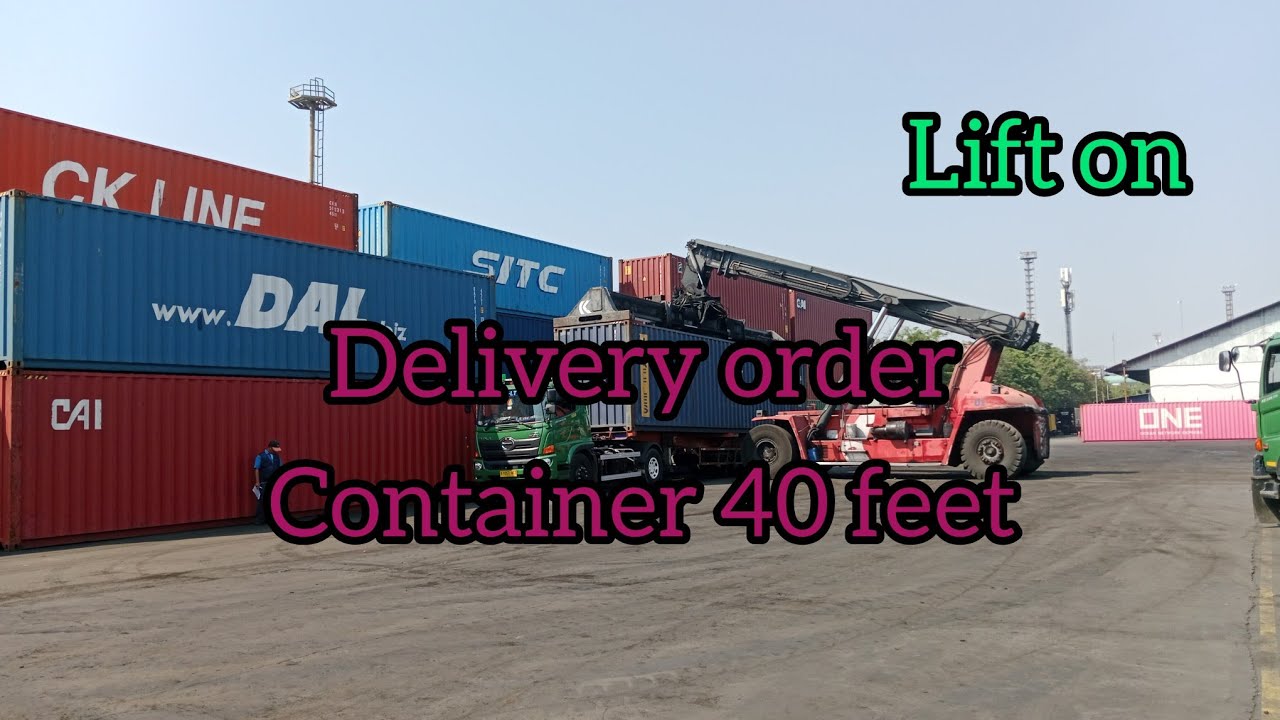 Delivery order container 40 feet - YouTube