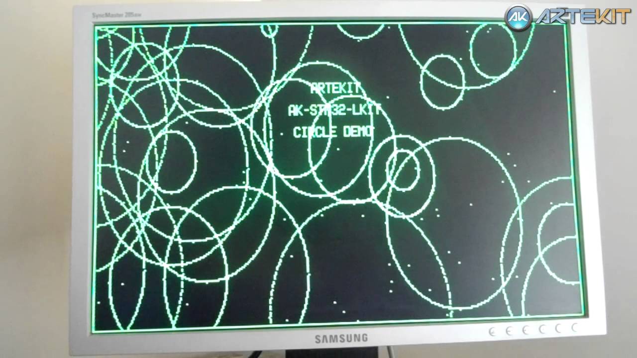 VGA output on a STM32 Cortex M3 - YouTube