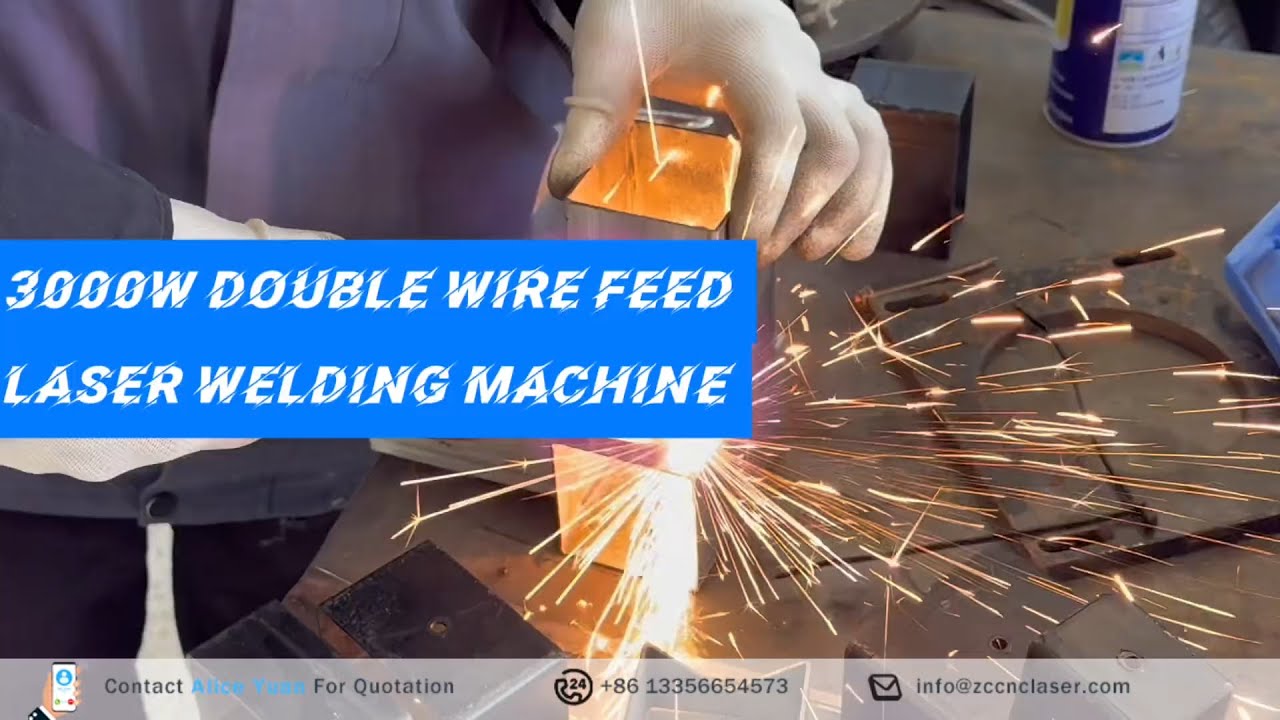 📸ZC Laser 3000W Double Wire Feed Handheld Fiber Laser Welding Machine ...